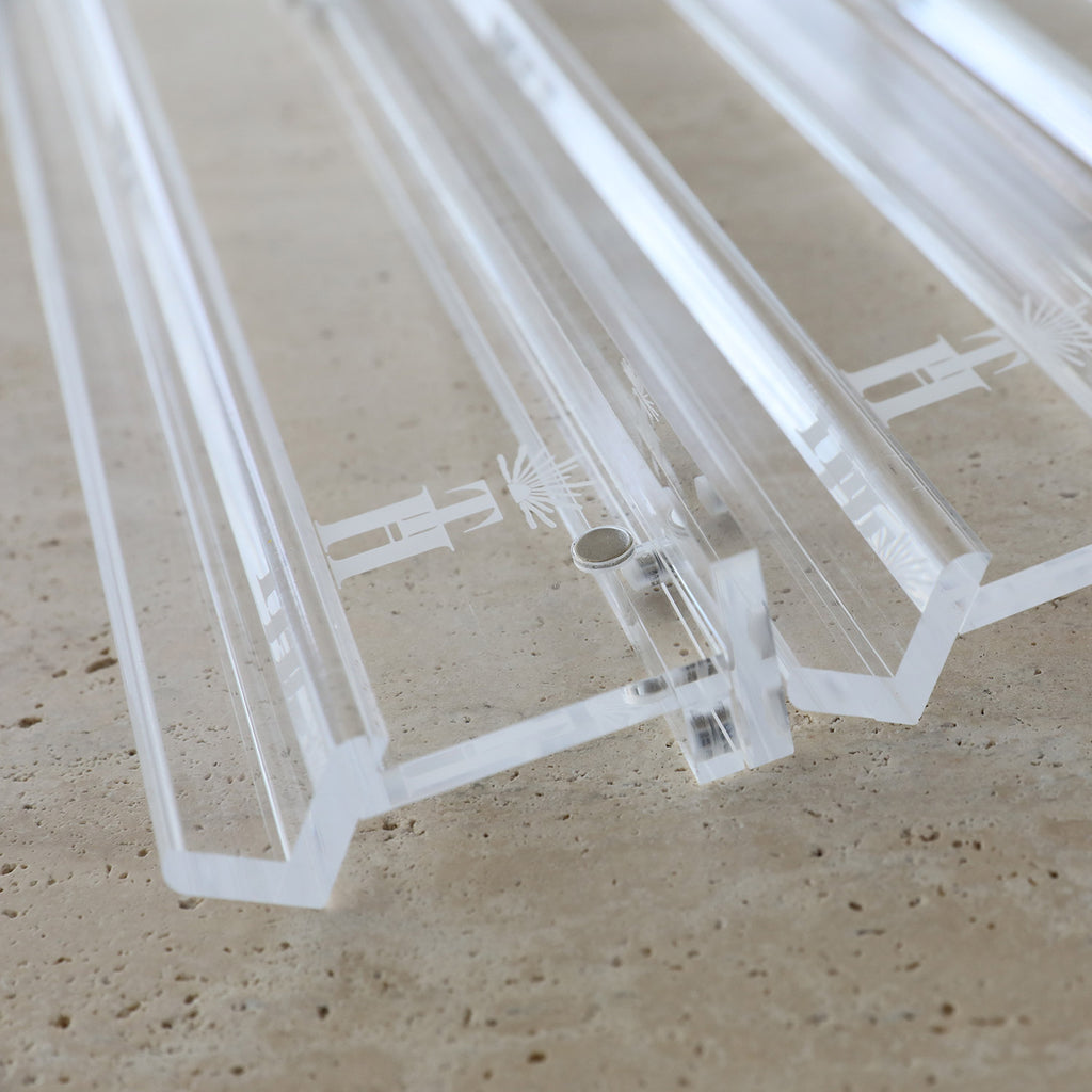 Crystal-Clear Mahjong Racks – Mahj Tile Haus