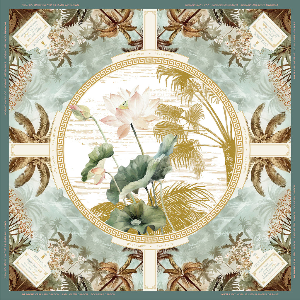 White Lotus Mat – Mahj Tile Haus